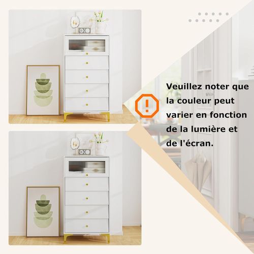 Commode Chambre, Armoire Cuisine Avec Porte En Verre Strié Basculante ...