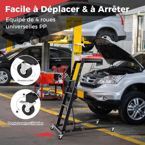 Tabouret D'atelier Repliable Pour Moteur Avec Hauteur Réglable 114,5 ...