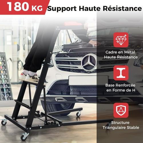 Tabouret D'atelier Repliable Pour Moteur Avec Hauteur Réglable 114,5 ...