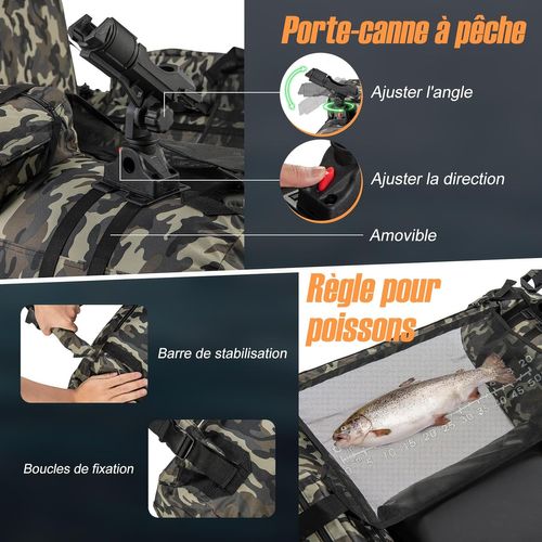Bateau De Pêche Gonflable Avec Dossier Et Pagaie, Bateau Gonflable Avec ...
