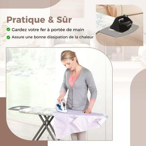 Table à Repasser Pliable Avec Repose-fer, Planche à Repasser Pliable ...