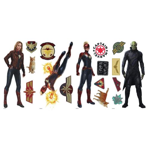 17 Stickers Captain Marvel Avengers Disney - Stickers BUT