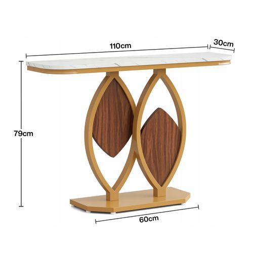 Table Console Étroite, 105x30x78 Cm - Marron - Table console BUT