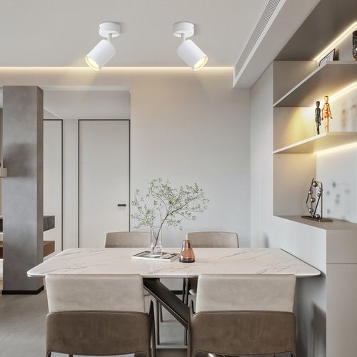 Spot LED Blanc Gu10 Pivotant 330°orientable Lampe De Couloir Moderne ...