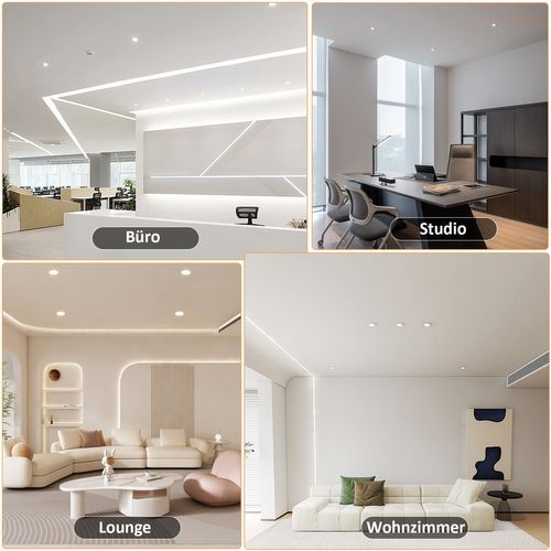 Kit 12 Spots Recessed Gu10 Sockets 230 V 50 Mm Light Frame Recessed ...