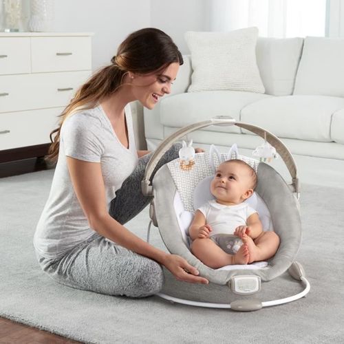 Transat Pour Bébé Arche Lumineuse Lapin Twinkle Tails Gris - On occupe ...