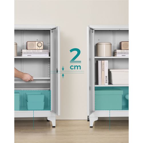 Caisson De Bureau, Armoire De Bureau à 2 Portes, Verrouillable, En ...