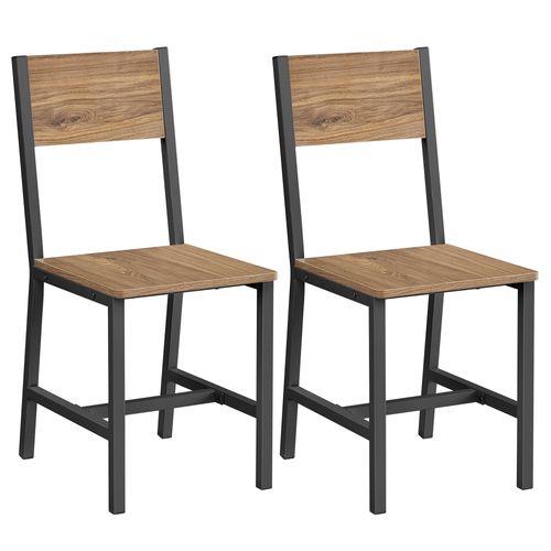 Chaise Salle à Manger Lot De 2, Cadre En Acier, Style Industriel ...