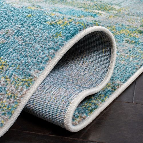 Tapis Madison 160 X 229 Cm Contemporary Seren Vert / Bleu - Tapis salon ...