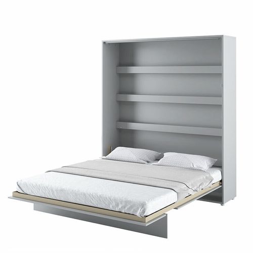 Lenart Lit Escamotable Vertical 180x200cm Matelas Inclus Gris Lit ...