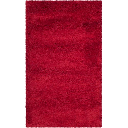 Tapis Milan Shag 122 X 183 Cm Shag Bowery Rouge - Tapis salon et ...