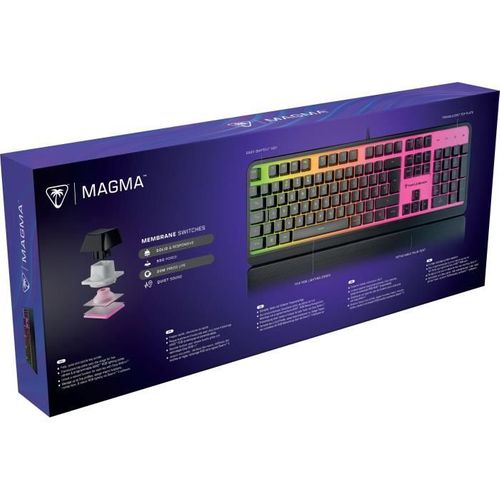 Clavier De Jeu - Turtle Beach Magma - Membrane Rgb - Noir, Touches ...