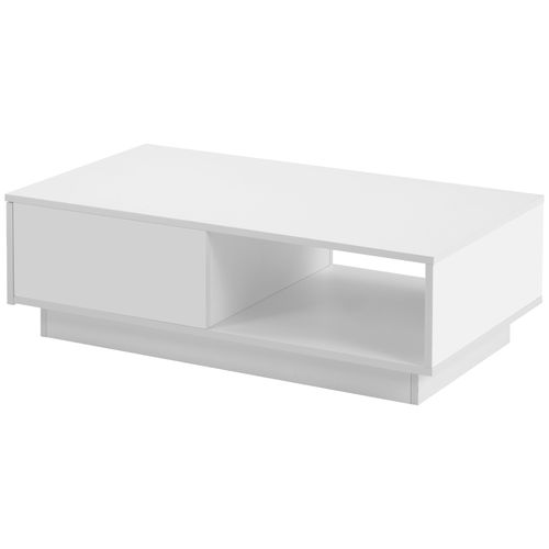 Table Basse, Table De Canapé Moderne , Table Basse Rectangulaire Blanche 95x55x32 Cm Blanc ...