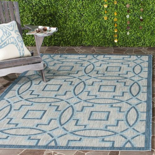 Tapis Cour 122 X 170 Cm Contemporain Jade Bleu - BUT