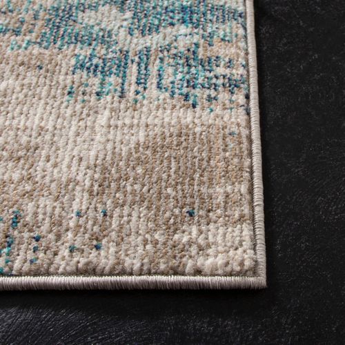 Tapis Madison 61 X 244 Cm Contemporain Julia Bleu / Beige - Tapis salon ...