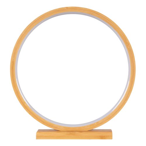 Lampe LED ronde 31,5 cm CIRCLE Naturel - Lampe à poser BUT