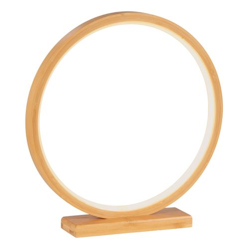 Lampe LED ronde 31,5 cm CIRCLE Naturel - Lampe à poser BUT