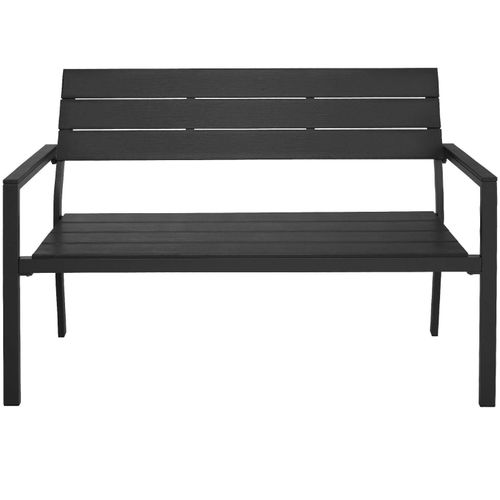 Banc De Jardin Pour 2 Personnes Utilisation En Extérieur Aluminium 129 Cm Gris 08_0000248 - Banc ...