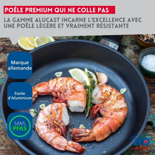 Lot De 2 Poêles 24 Cm Et 28 Cm Sans Pfas Elo Alucast - Casserole - Poêle - Wok BUT