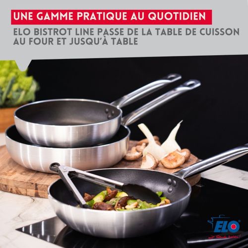 Set De 3 Poêles 24, 28 Et 32 Cm Céramique Sans Pfas Bistro Line Elo - Casserole - Poêle - Wok BUT