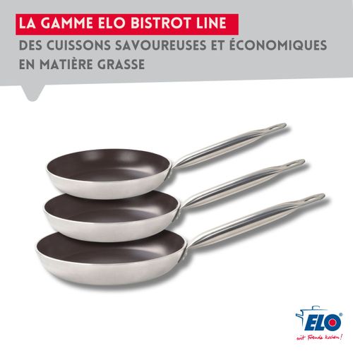 Set De 3 Poêles 24, 28 Et 32 Cm Céramique Sans Pfas Bistro Line Elo - Casserole - Poêle - Wok BUT