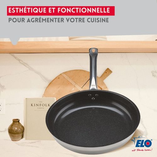 Set De 3 Poêles 24, 28 Et 32 Cm Céramique Sans Pfas Profi Therm Platinum Elo - Casserole - Poêle ...