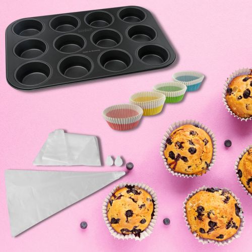 Ensemble 3 Pièces Spécial Muffins - Moule à gâteau - Pâtisserie BUT