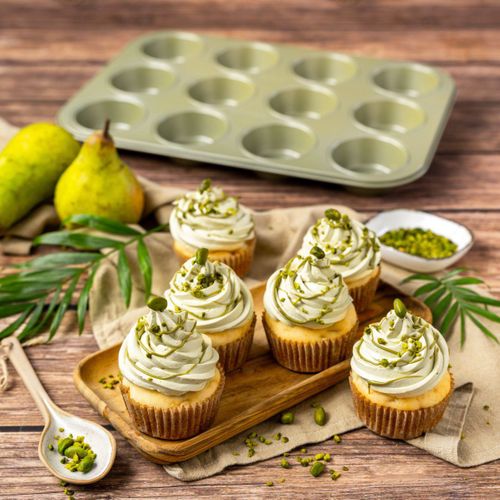 Ensemble 2 Pièces Spécial Muffins Green Vision - Moule à gâteau ...