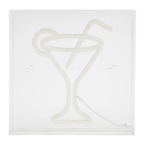 Néon Mural USB Verre Cocktail Ostaria - Guirlande - Objet lumineux BUT