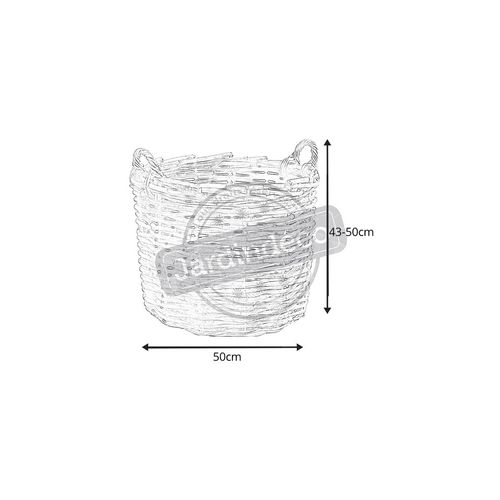 Maxi Cache Pot Tressé En Rotin Poelet Taille 1 - Pot de fleurs - Bac ...