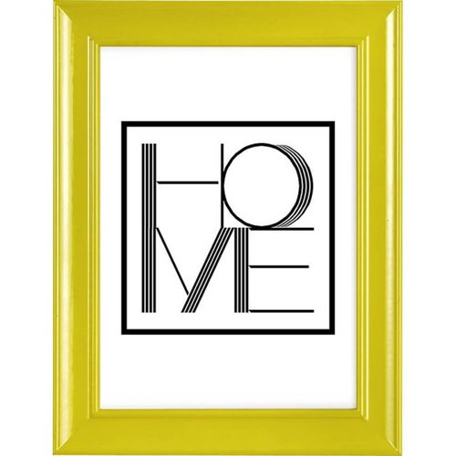 Cadre Photo Peps Jaune 60x80 Cm Naturel Jaune Bois Massif Fsc - Cadre ...