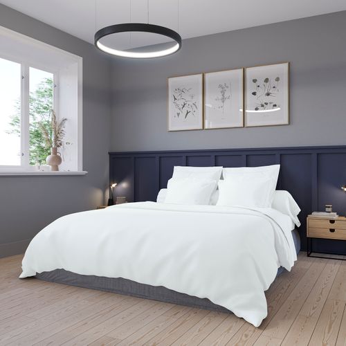 Drap Housse Grand Bonnet Harmonie Satin De Coton Coloris Blanc 200 X ...