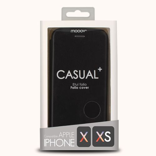Etui Folio Clam Pour iPhone X/xs - Noir - Coque - Housse - Etui BUT