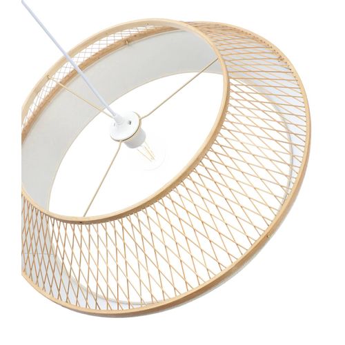 Suspension Avila, Textile, Diam. 58 Cm, - Lustre - Suspension BUT