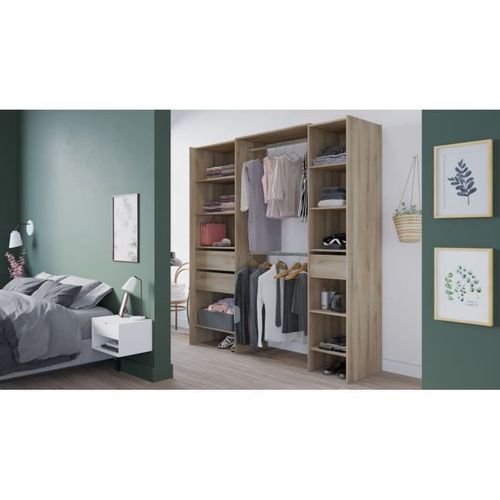 Kit Dressing Extensible - Miami - Chêne Kronberg - 191,8 X 50 X 204,5 ...