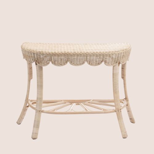 Console Vintage En Rotin Naturel L80 - Calanque - Table console BUT