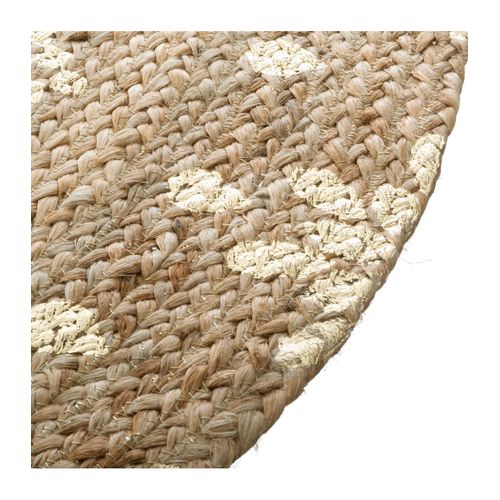 Tapis Rond En Jute Éclats Dorés D 115 Cm - Tapis salon et chambre BUT