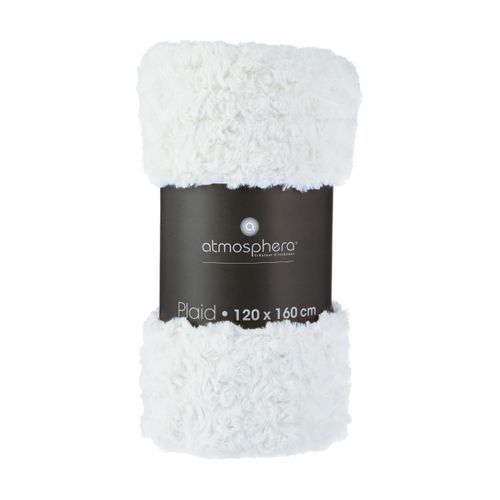 Plaid 120x160 cm ROSA Ecru - Plaid BUT