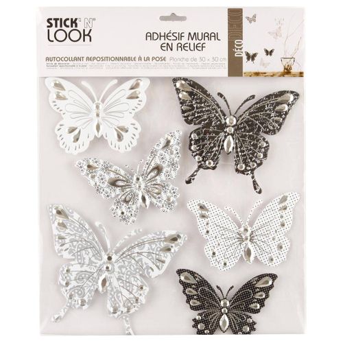Sticker En Relief Papillon - Stickers BUT