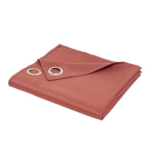 Rideau Essential En Polyester - Rouge Brique - 140x240 Cm - Rideau BUT