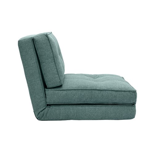 Chauffeuse 1 Place Convertible En Tissu Vert De Gris Sally - Chauffeuse BUT