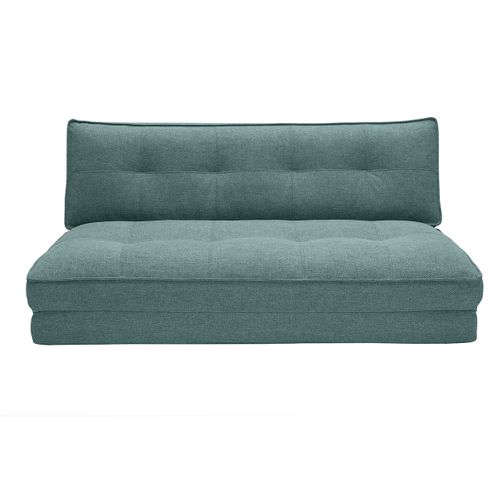 Chauffeuse 2 Places Convertible En Tissu Vert De Gris Sally ...