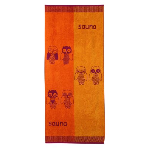 Drap De Plage 85x200 Cm 480 G/m² Eule Orange - Serviette - drap de bain BUT