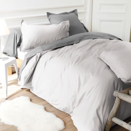 Drap Housse Uni 120x200 Cm Bonnet 50 Cm Coton Alto Gris Calcium - Drap ...