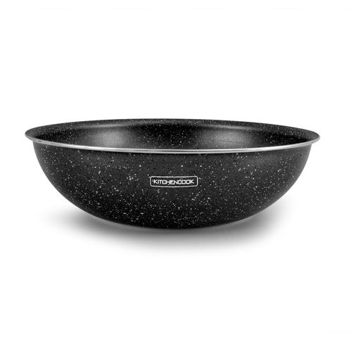 Wok Aluminium 28 Cm Effet Pierre Stoned Wok28 Tfi Kitchecook ...
