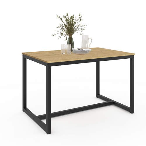 Table à Manger Rectangle Detroit 6 Personnes Design Industriel 120 Cm ...