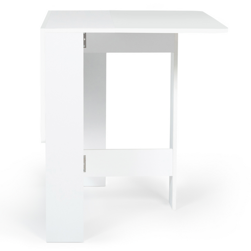 Table Console Pliable Edi 2-4 Personnes Bois Blanc 103 X 76 Cm - Table ...