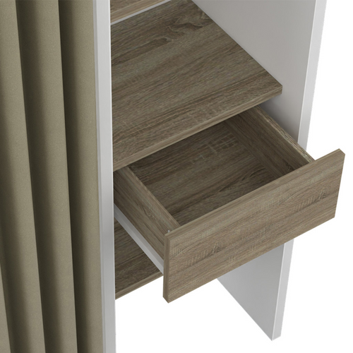 Dressing Extensible Double Meryl 120/180 X 50 X 180 Cm Blanc Avec ...