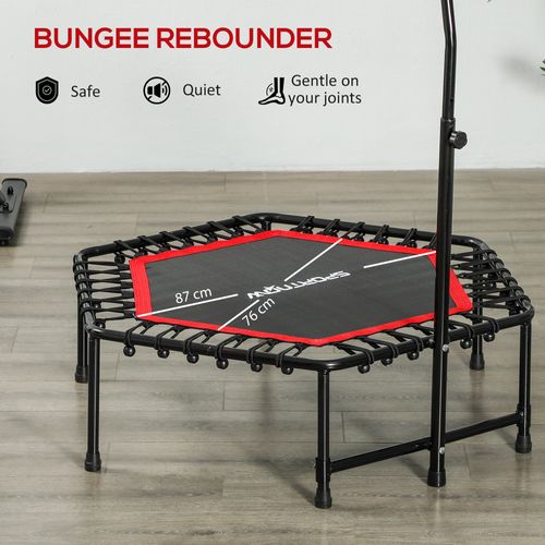 Trampoline De Fitness D.114 Cm Élastiques Bungee Guidon Réglable ...