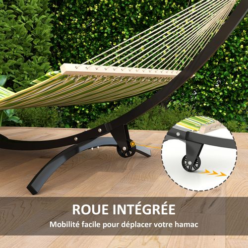 Support De Hamac En Métal Max. 150 Kg - Roue, Chaînes, Mousquetons ...